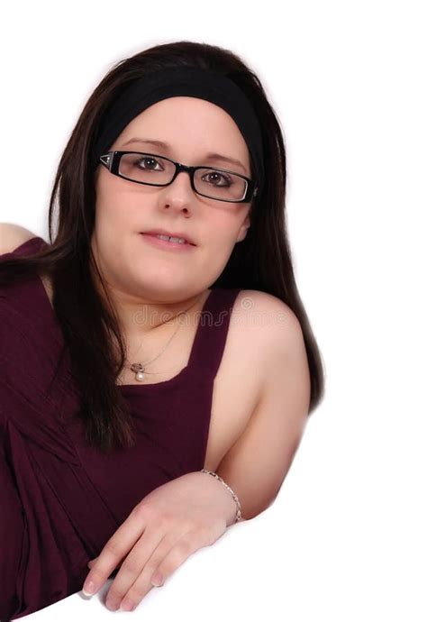 Beautiful Young Woman Posing Closeup Stock Image Image Of Happy