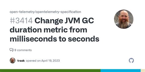 Change JVM GC Duration Metric From Milliseconds To Seconds Issue