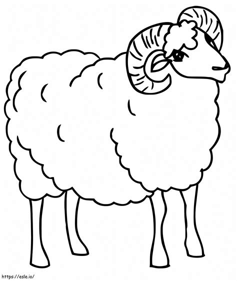 Carnero Libre Para Colorear