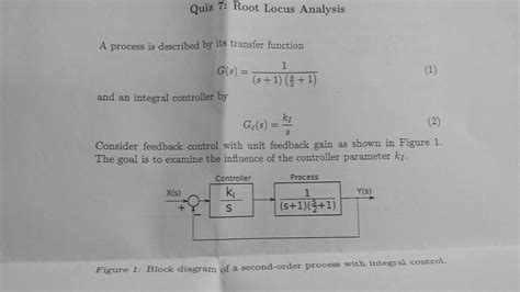 Solved Root Locus Analysis Determine The Characteristic Chegg Com