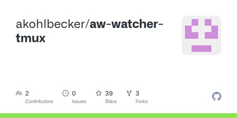 GitHub Akohlbecker Aw Watcher Tmux