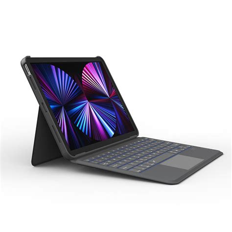 Wiwu Combo Touch Ipad Keyboard Case Detachable Backlit Keyboard Click