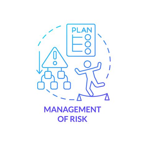Management Of Risk Blue Gradient Concept Icon Plan For Crisis