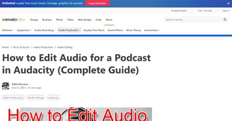 How To Quickly Extract Audio From Video In Audacity Envato Tuts