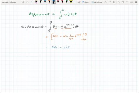 Solved The Velocity Of A Skydiver At Time T Seconds Is V T 45 45 E 0