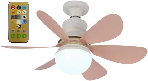 Ventilateur De Plafond 30w Avec Douille E27 Avec Lumière Et