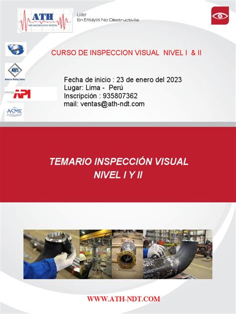 Curso De Inspeccion Visual Nivel I And Ii Pdf
