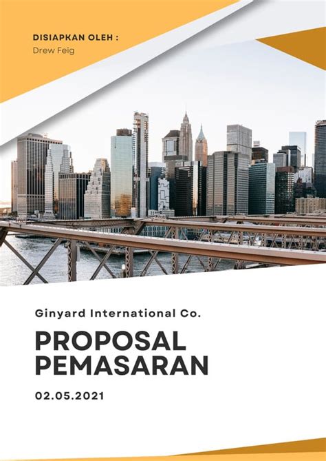 Gratis Contoh Cover Proposal Keren Canva