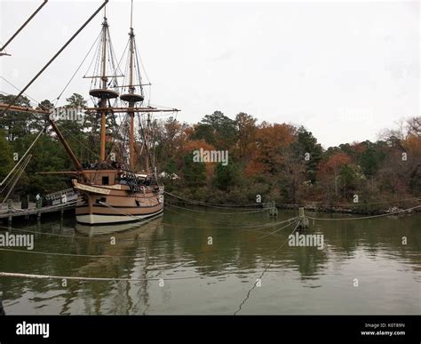 Jamestown Settlement A Living History Museum Virginia Hi Res Stock