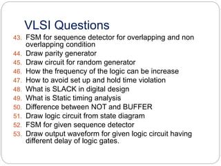 Vlsi Domain Interview Questions Pptx