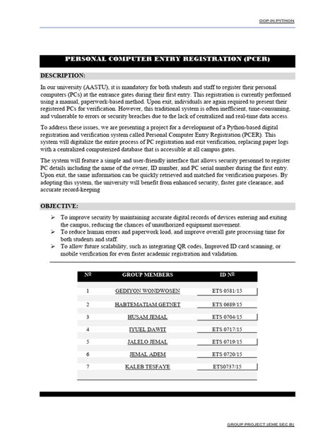 Personal Computer Entry Registration Pcer Pdf Personal Computers Computer Engineering