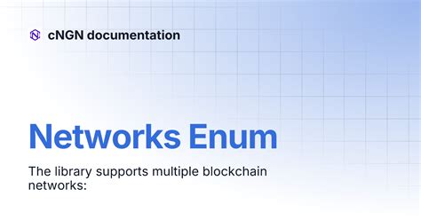 Networks Enum Cngn Documentation