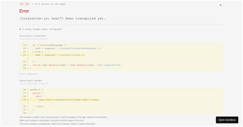 React Translation Component Codesandbox