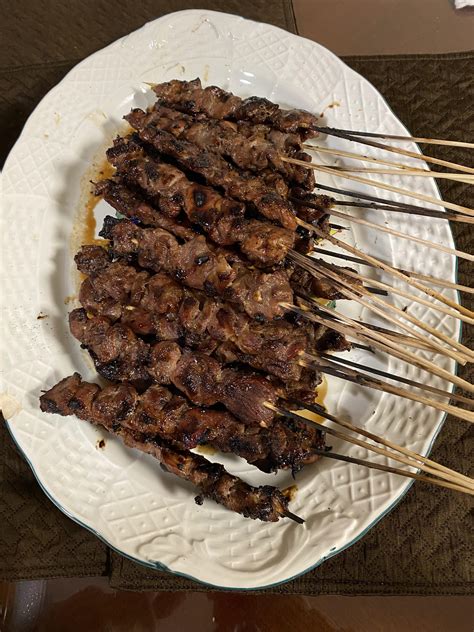 [homemade] Filipino Pork Barbecue Skewers R Food