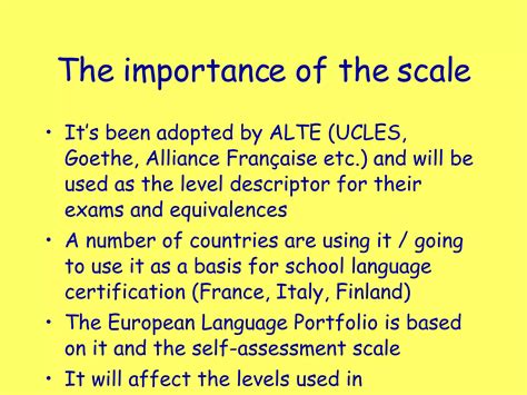 Background To The Common European Framework Reference Ppt