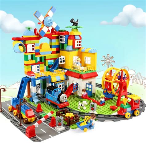 Compatible With Lego Style Building Blocks Assembling Inserting Large