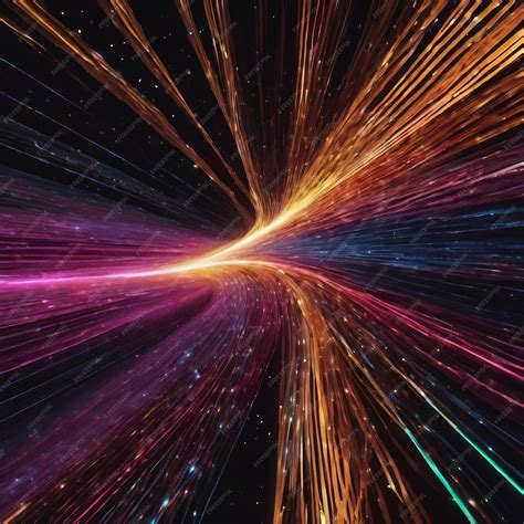 Premium Ai Image Abstract Background With Animation Moving Of Lines For Fiber Optic Network