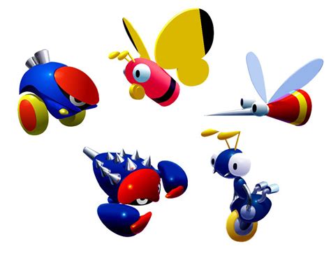 Sonic 1 Badniks Sprites Reteuropean
