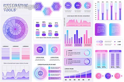 Bundle Infographic Ui Ux Kit Elements Different Charts Diagrams Workflow Flowchart