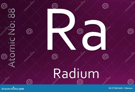 Radium Mendeleev Icon Symbol. Radium Atom Element Periodic Table ...