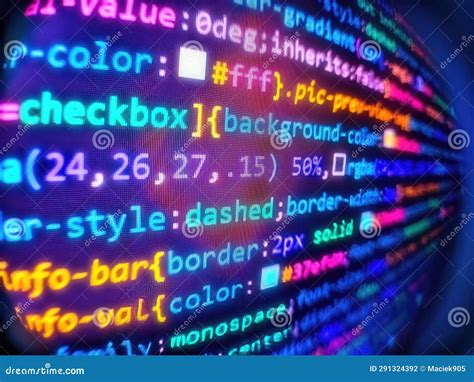 Hacker Api Text On The Computer Screen Internet Securit Developing