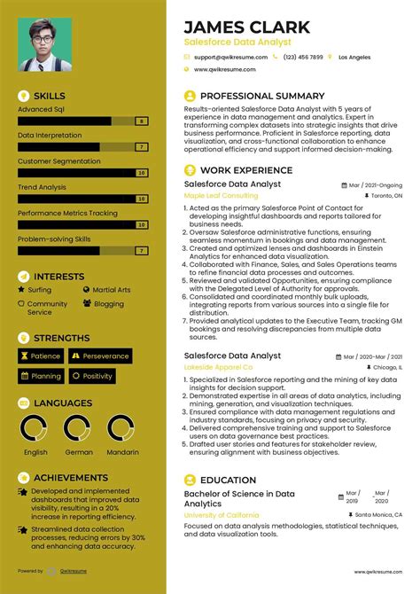 10 Salesforce Data Analyst Resume Samples And Templates For 2025