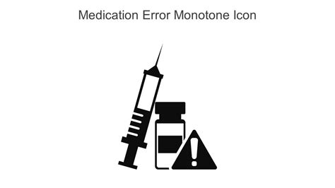 medication error monotone icon in powerpoint pptx png and editable eps