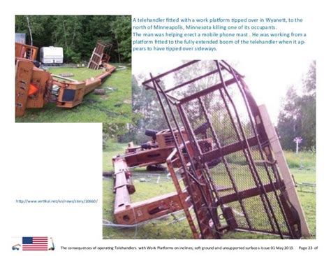 The Consequences Of Operating Telehandlers With Man Platforms On Incl…