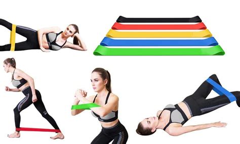 Fino A 66 Su 5 Fasce Elastiche Per Fitness Groupon