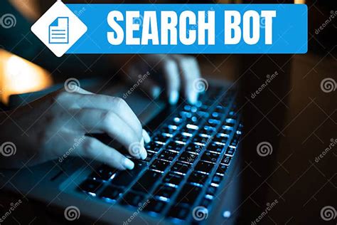 Text Caption Presenting Search Bot Business Showcase A Program That Runs Automated Tasks Over