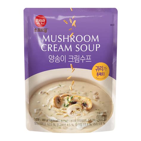 햇반소프트밀 양송이 크림수프 180g X 36개 상품상세 Cj더마켓 Cj제일제당 공식몰