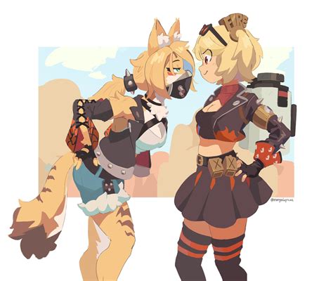 Burnice White And Pulchra Zenless Zone Zero Drawn By Mangedugruau