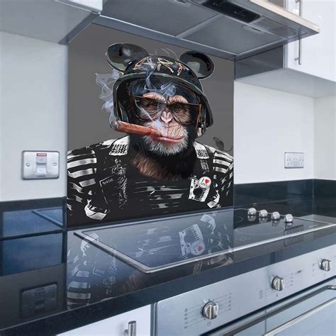 Sergeant Chimp Kitchen Glass Splashback Glass Splashback Kitchen Glass Splashback Glass Kitchen