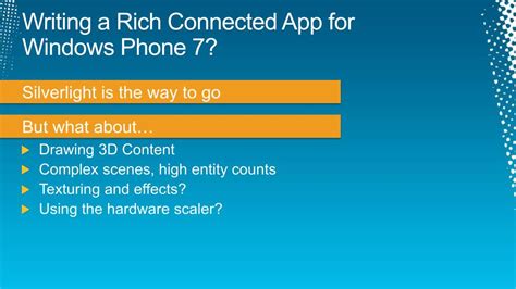 PPT Building Windows Phone Applications With Microsoft Silverlight