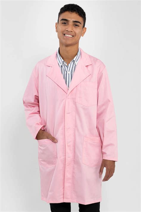 Classic Fit Pink Lab Coat Lab Coat Co