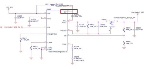 tps61178 sw waveform ringing problem power management forum power