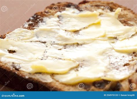Pan Tostado Con Mantequilla Imagen De Archivo Imagen De Desayuno