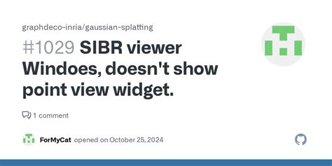 Sibr Viewer Windoes Doesnt Show Point View Widget · Issue 1029