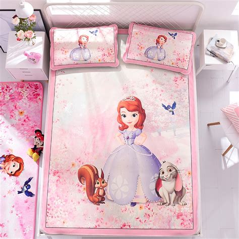 ชุดเครื่องปรับอากาศ ผ้าห่ม ผ้าเรยอน ซักล้างได้ ลายการ์ตูน สามชิ้น 1 5