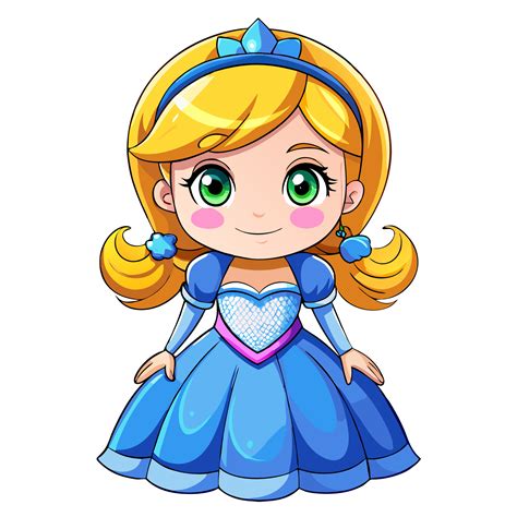 Blue Princess Dress 49662427 Png