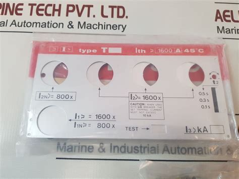 Abb Sace “t” Overcurrent Release Kit Aeliya Marine Tech®