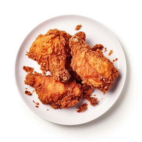 Premium Ai Image A Plate Of Fried Chicken And A Plate Of Fried Chicken