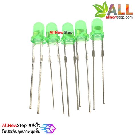 Led ขนาด 3mm สีเขียว จำนวน 5 ดวง Arduinoall ขาย Arduino ซื้อ Arduino อุปกรณ์ Arduino Sensor ส่งฟรี