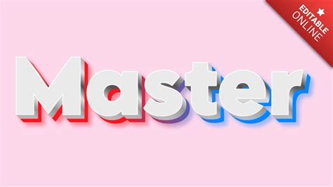 Master Text Effect Generator