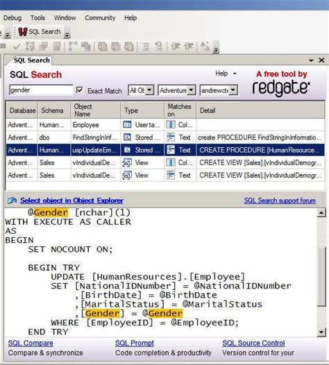Finding Stuff In Sql Server Database Ddl Simple Talk