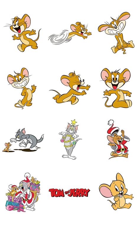 猫和老鼠汤姆和杰瑞卡通形象图案服装印花烫画手机壳矢量设计素材 花瓣网