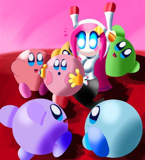Request Susie Taking Care Of 6 Kirbys By N3selina On Deviantart