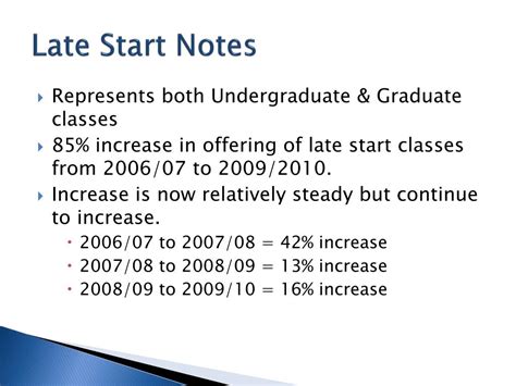 Ppt Late Start Classes Powerpoint Presentation Free Download Id2518996