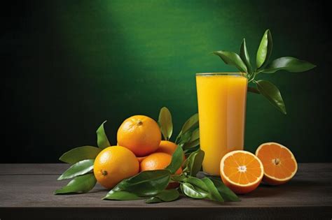 Premium Photo Savor The Citrus Natural Orange Juice