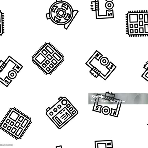 Engineer Worker Industry Vector Seamless Pattern Stock Illustration Download Image Now